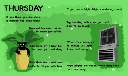 Thursday | Night Blights Wikia | Fandom