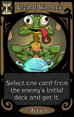 Lizard Warlock (Card) | Night of the Full Moon Wiki | Fandom