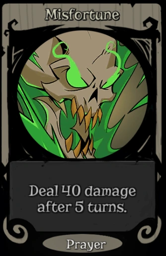 Misfortune, Nun's card (Full Moon) | Night of the Full Moon Wiki | Fandom