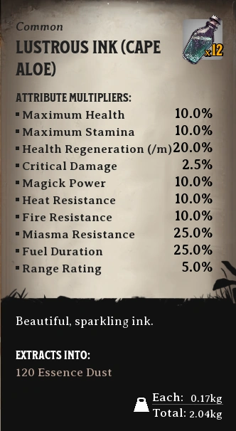 Lustrous Ink | Nightingale Wiki | Fandom