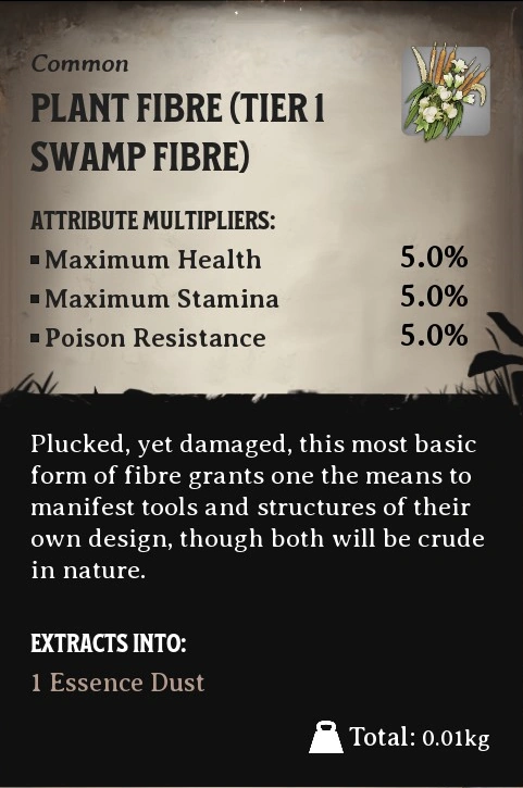 Plant Fibre (Tier 1 Swamp Fibre) | Nightingale Wiki | Fandom