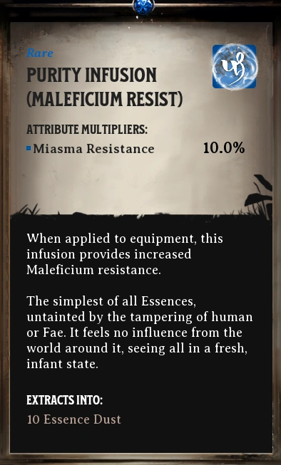 Purity Infusion (Maleficium Resist) | Nightingale Wiki | Fandom