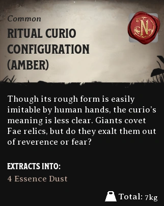 Ritual Curio Configuration | Nightingale Wiki | Fandom