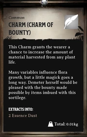 Charm (Charm of Bounty) | Nightingale Wiki | Fandom