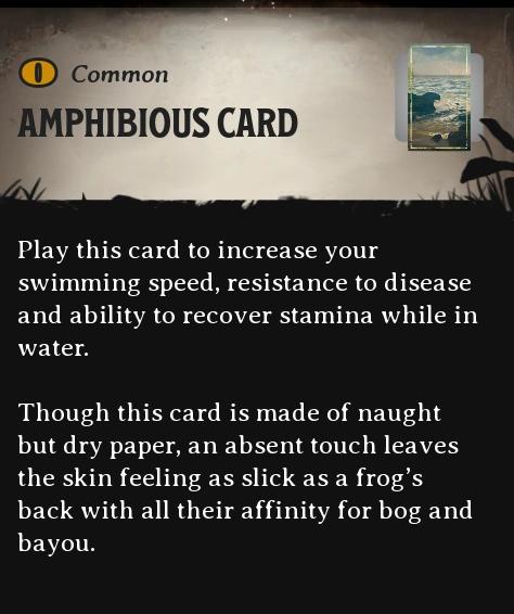 Amphibious Card | Nightingale Wiki | Fandom