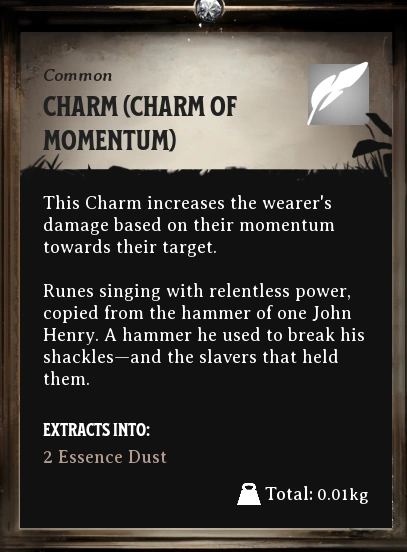 Charm (Charm of Momentum) | Nightingale Wiki | Fandom