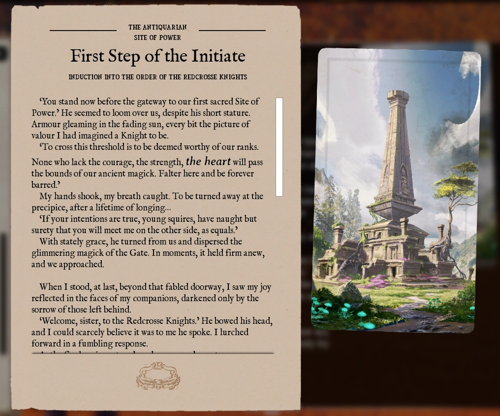 First Step of the Initiate | Nightingale Wiki | Fandom