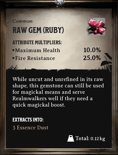 Raw Gem (Ruby) | Nightingale Wiki | Fandom