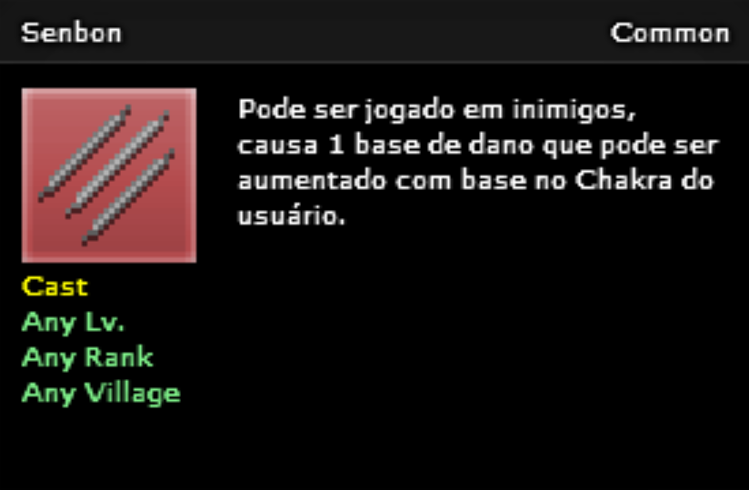 Senbon | Wiki Nin Online Br | Fandom