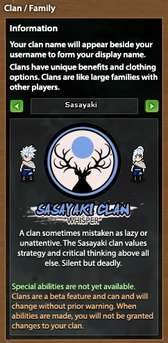 Clans | Nin Online Wiki | Fandom