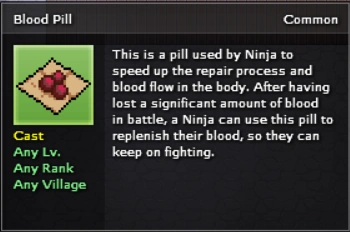 Blood Pill | Nin Online Wiki | Fandom