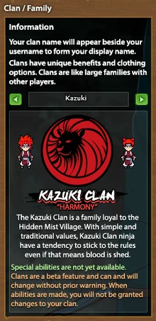 Clans | Nin Online Wiki | Fandom