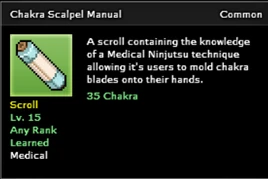 Chakra Scalpel Technique | Nin Online Wiki | Fandom