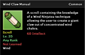 Wind Claw Technique | Nin Online Wiki | Fandom