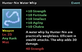 Hunter-Nin Water Whip | Nin Online Wiki | Fandom
