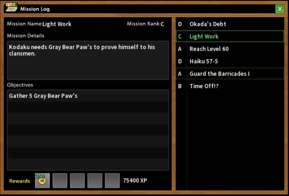 Light Work | Nin Online Wiki | Fandom