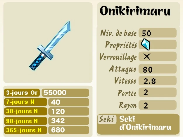 Onikirimaru | Wiki Nindou France | Fandom