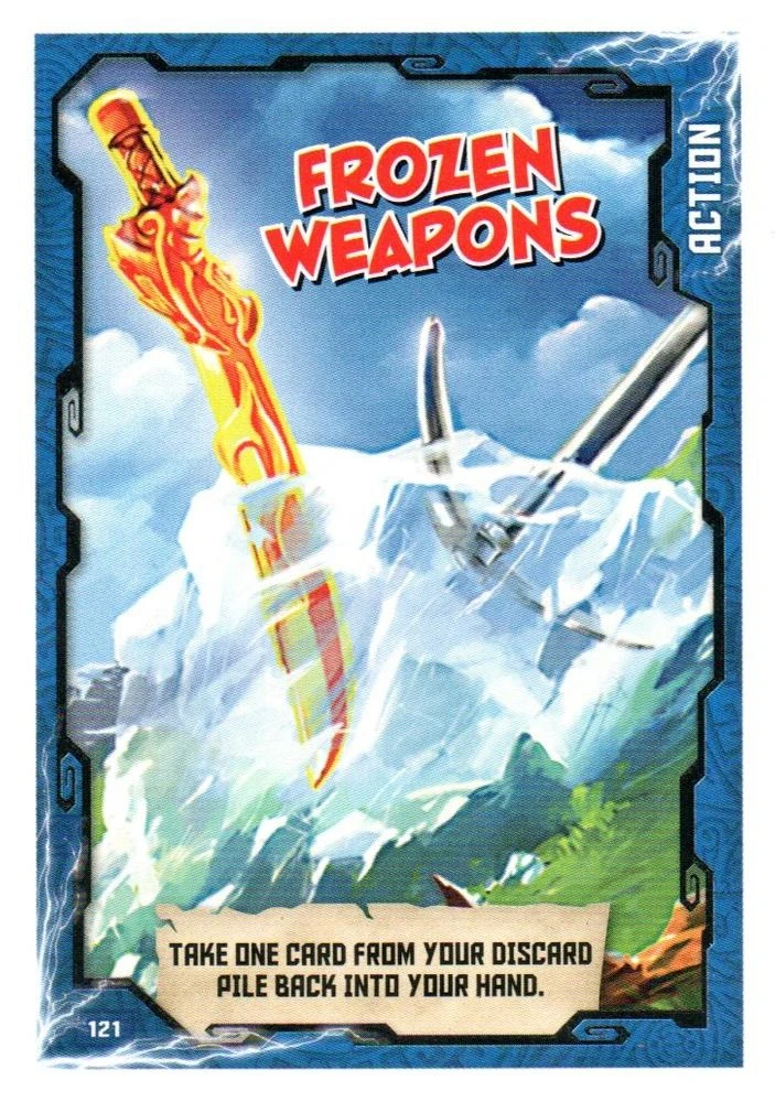 Card 121 - Frozen Weapons (TCG S1) | Ninjago Wiki | Fandom