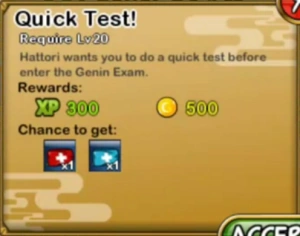 Quick Test! | Ninja Saga Wiki | Fandom