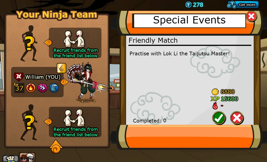 Friendly Match | Ninja Saga Wiki | Fandom