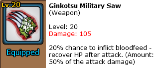 Ginkotsu Military Saw | Ninja Saga Wiki | Fandom