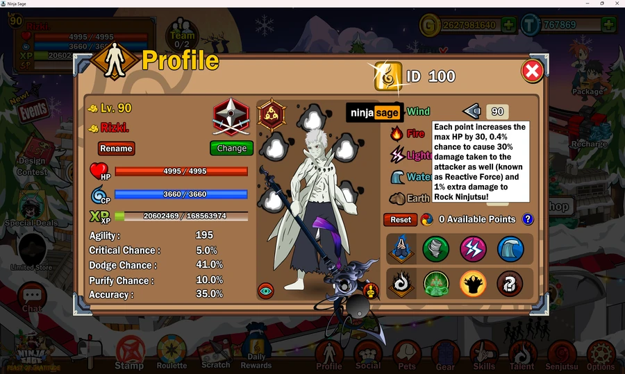 Attributes and Stats | Ninja Sage Wiki | Fandom