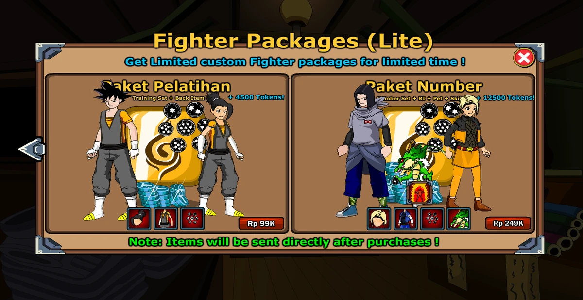 Fighter Packages | Ninja Sage Wiki | Fandom
