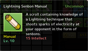 Lightning Senbon Manual | Nin Online Wiki | Fandom