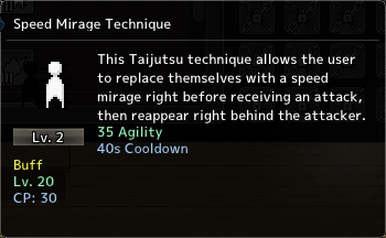 Speed Mirage Technique Lv. 2 | Nin Online Wiki | Fandom