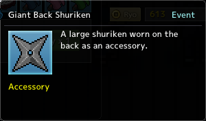 Giant Back Shuriken | Nin Online Wiki | Fandom