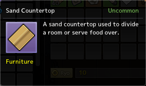 Sand Countertop Corner | Nin Online Wiki | Fandom