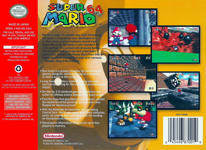 Super Mario 64/gallery | Nintendo | Fandom