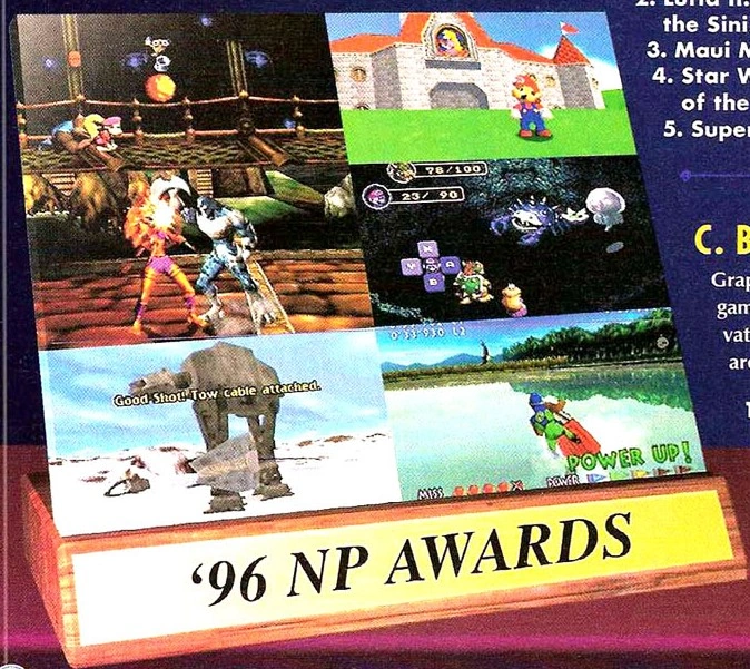 1996 Nintendo Power Awards | Nintendo | Fandom