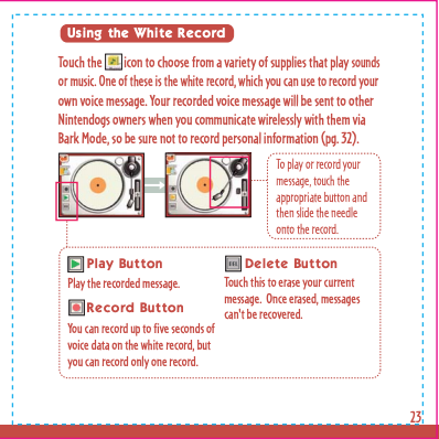 White Record | Nintendogs Wiki | Fandom