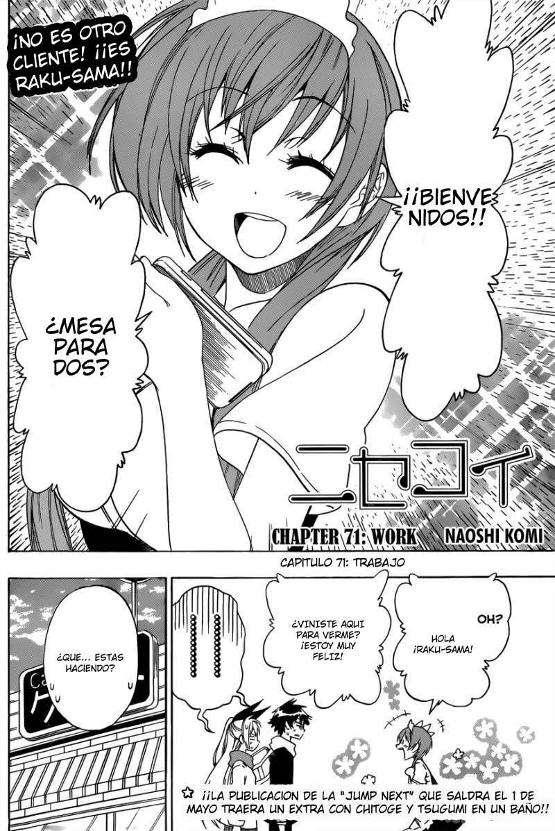 Trabajo (Capítulo Vol 8) | Wiki Nisekoi | Fandom