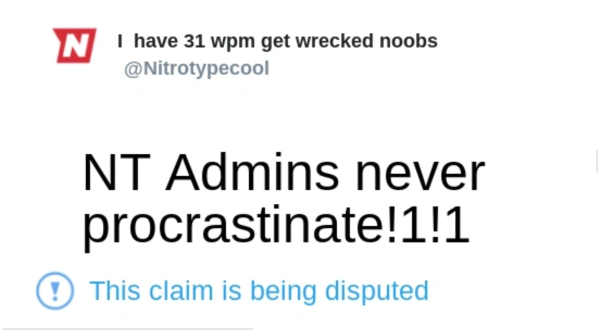 False Claim | Nitro Type Memes Wiki | Fandom
