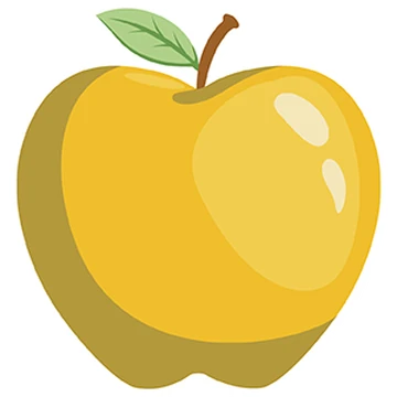 Yellow Apple Clip Art