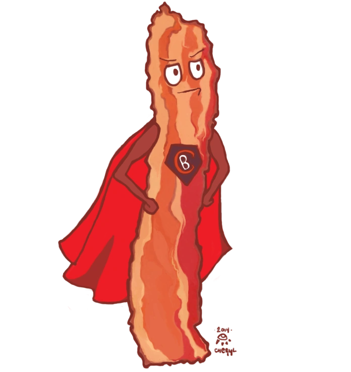 Bacon Man Cartoon