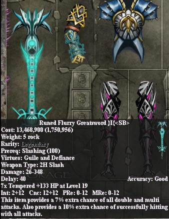 Runed Flurry Greatsword | Nodiatis Wiki | Fandom