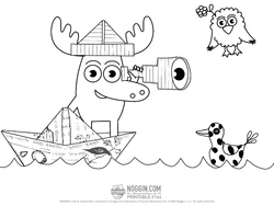 moose a moose and zee coloring pages