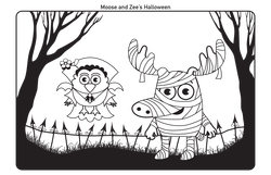 moose a moose and zee coloring pages