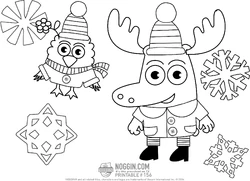 moose a moose and zee coloring pages