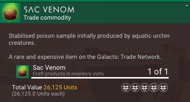 Sac Venom | No Man's Sky Wiki | Fandom