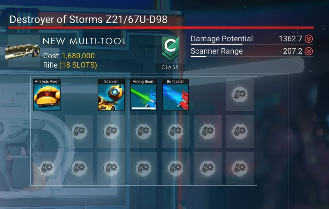 Destroyer of Storms Z21-67U-D98 - No Man's Sky Wiki