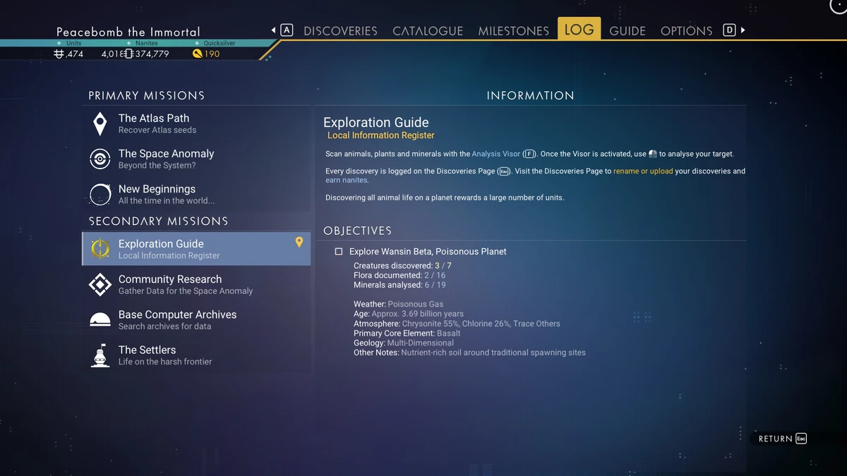 Category:Wansin Beta - No Man's Sky Wiki