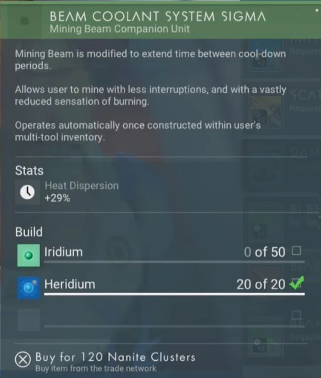 Beam Coolant System Sigma - No Man's Sky Wiki