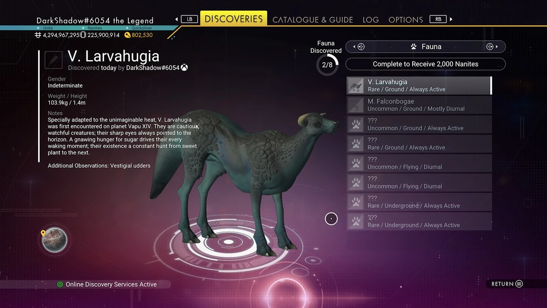 V.Larvahugia - No Man's Sky Wiki