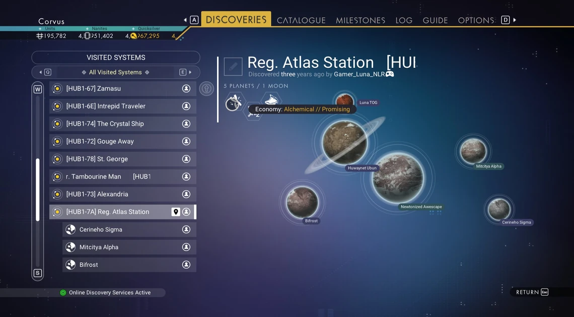 HUB1-7A Reg. Atlas Station - No Man's Sky Wiki