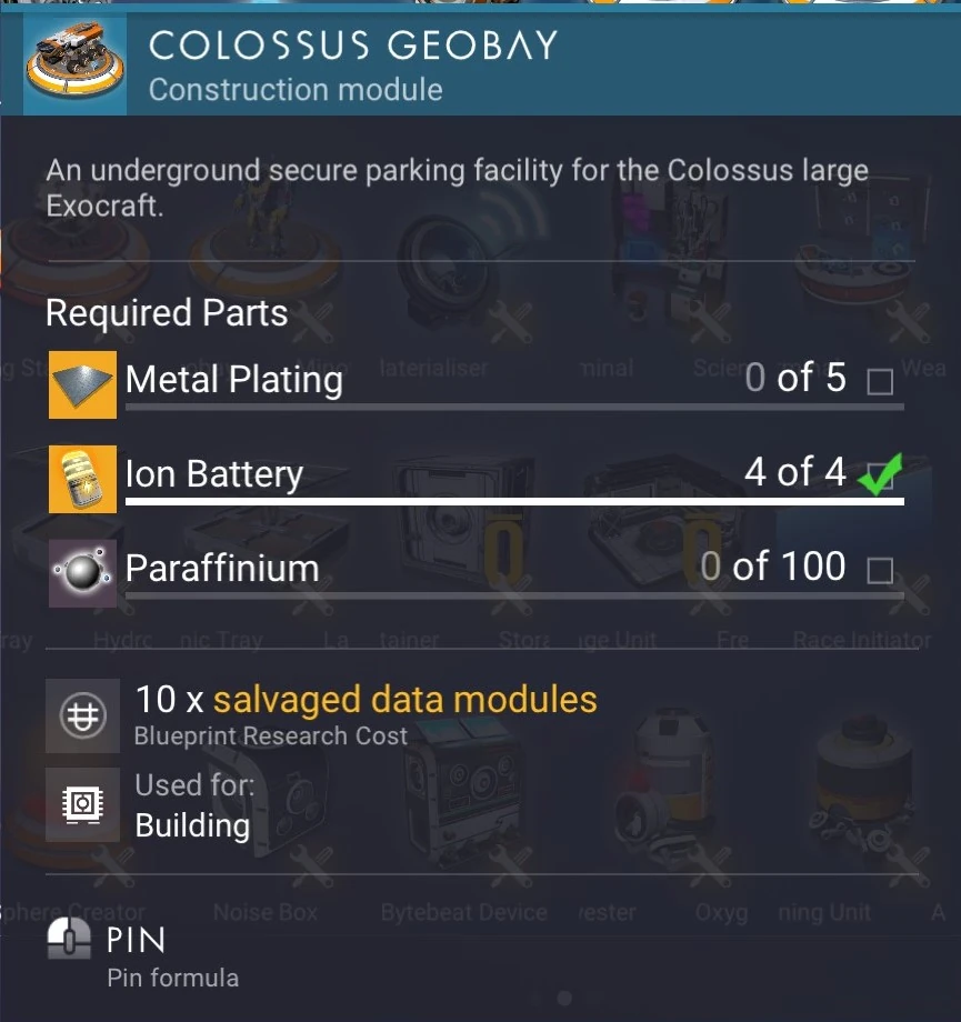 Colossus Geobay - No Man's Sky Wiki