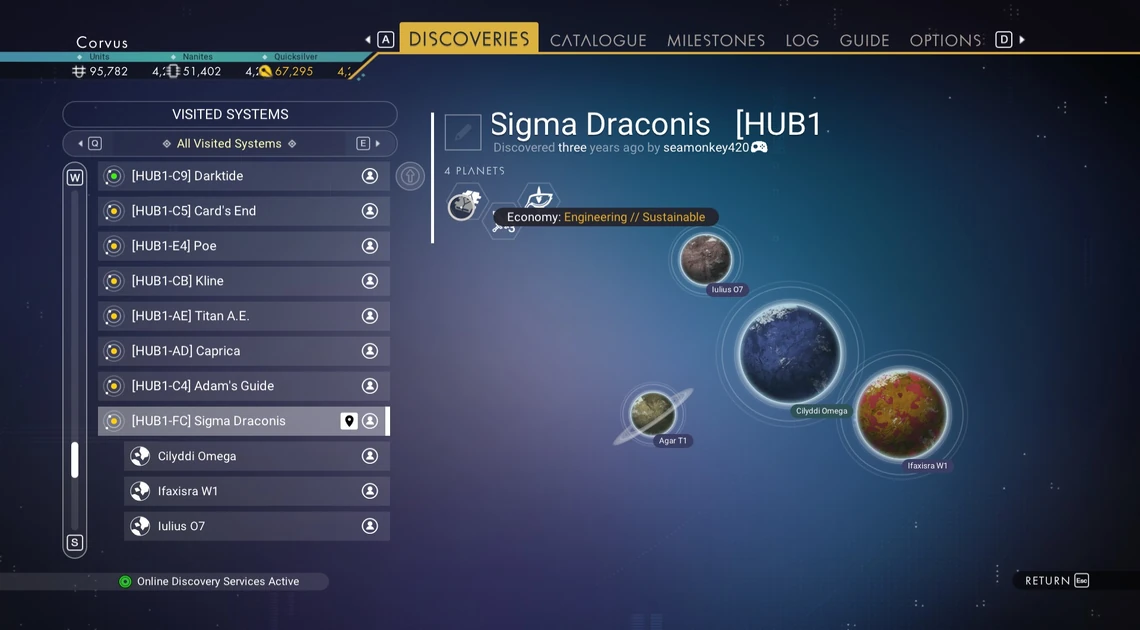 HUB1-FC Sigma Draconis - No Man's Sky Wiki